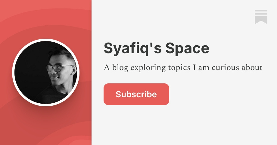 Syafiq's Space | Syafiq Kay | Substack