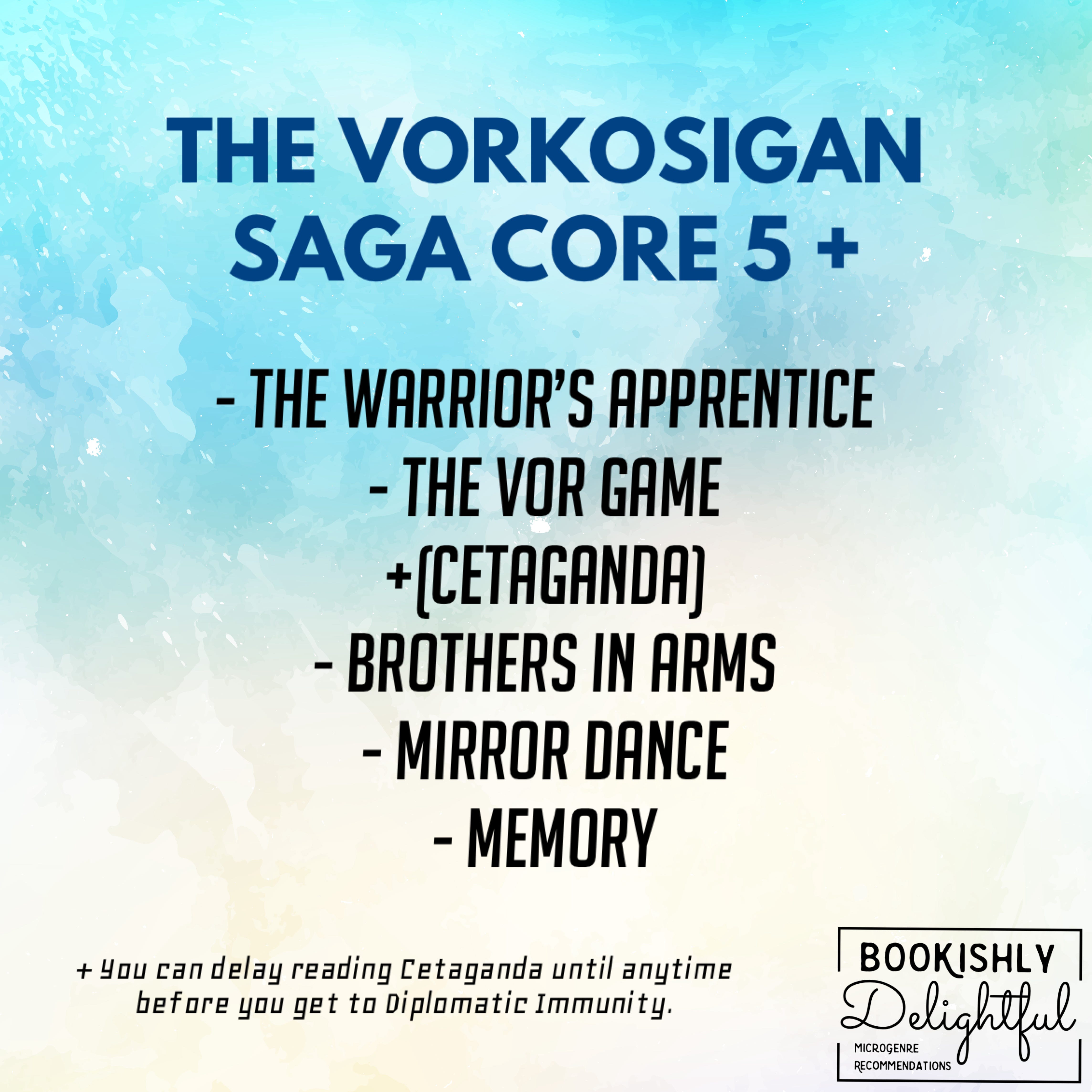 Vorkosigan Saga Reading Order - Bookishly Delightful