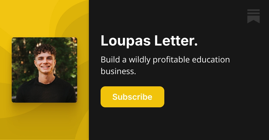 Loupas Letter. | Grayson Loupas | Substack