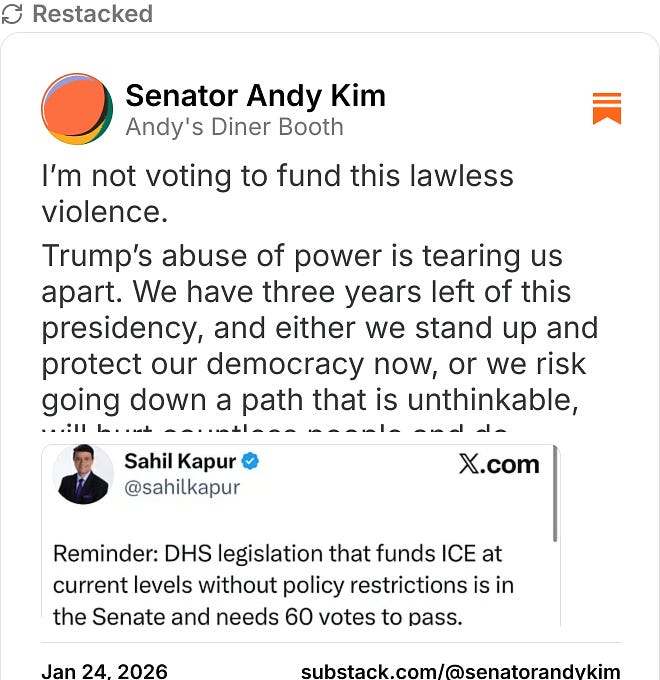 Debra Shushan (@drshushan): "Thank you to my friend, @Senator Andy Kim ...