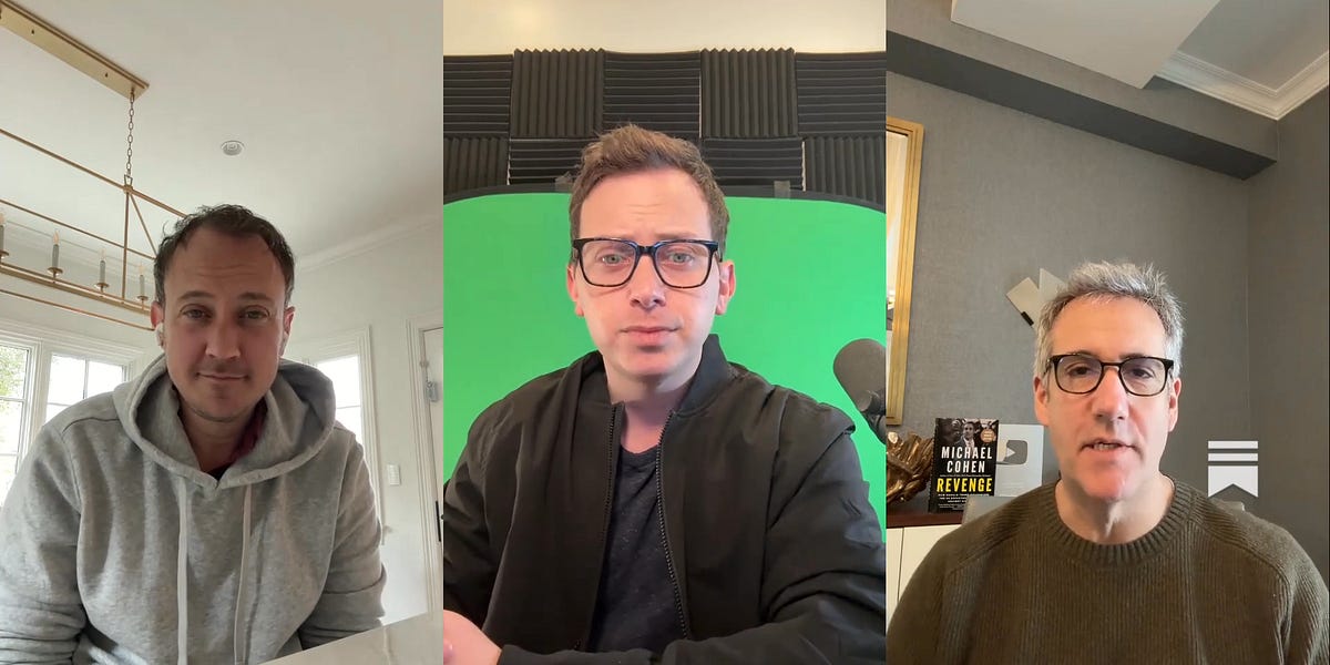 Michael Cohen Drops Big News on Substack Live!