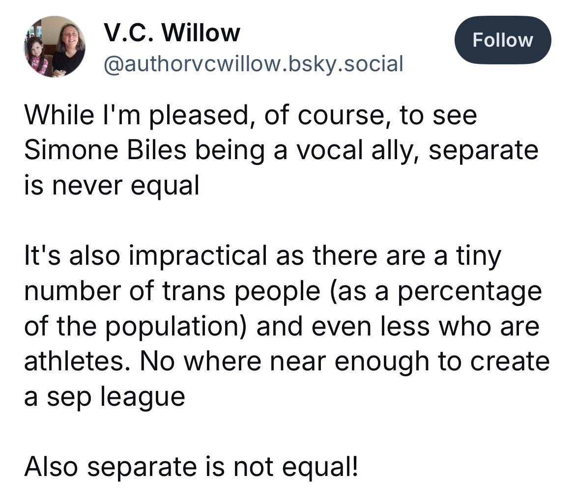 The Gender Journey Of Simone Biles - by Matt Osborne