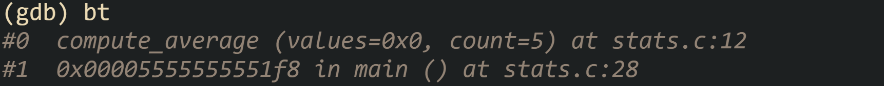 Debugging C Code with GDB Basics