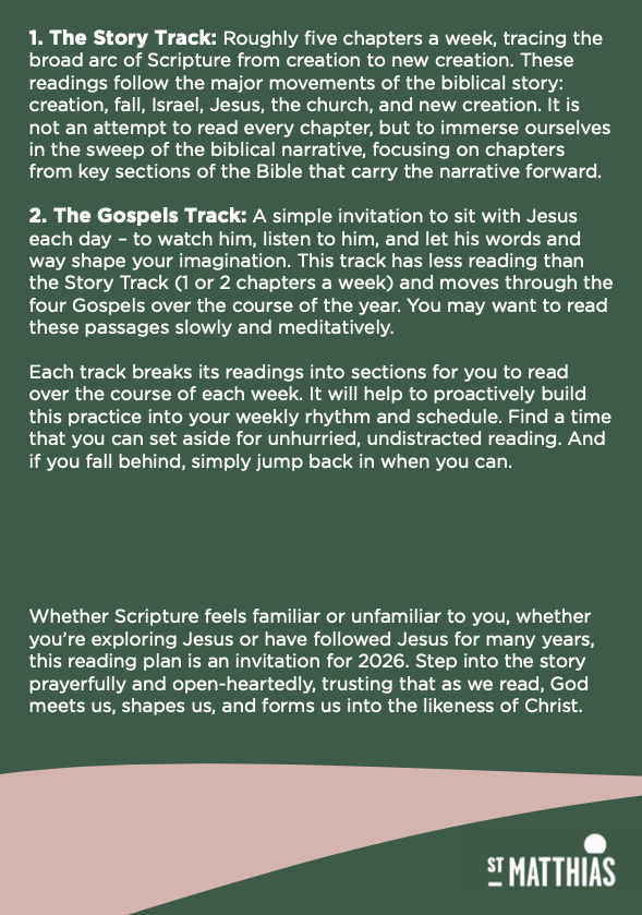 A Bible reading plan for 2026 - by Clark Buys
