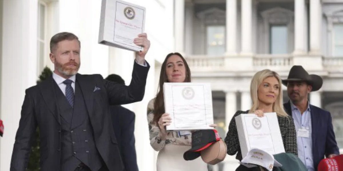 MAGA influencers who displayed fake 'Epstein files' binders were MIA ...