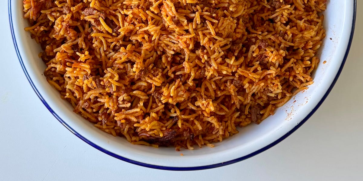 Savory Persian tomato rice - by Arielle Nir Mamiye