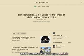 Archive - The Lectionary Lab