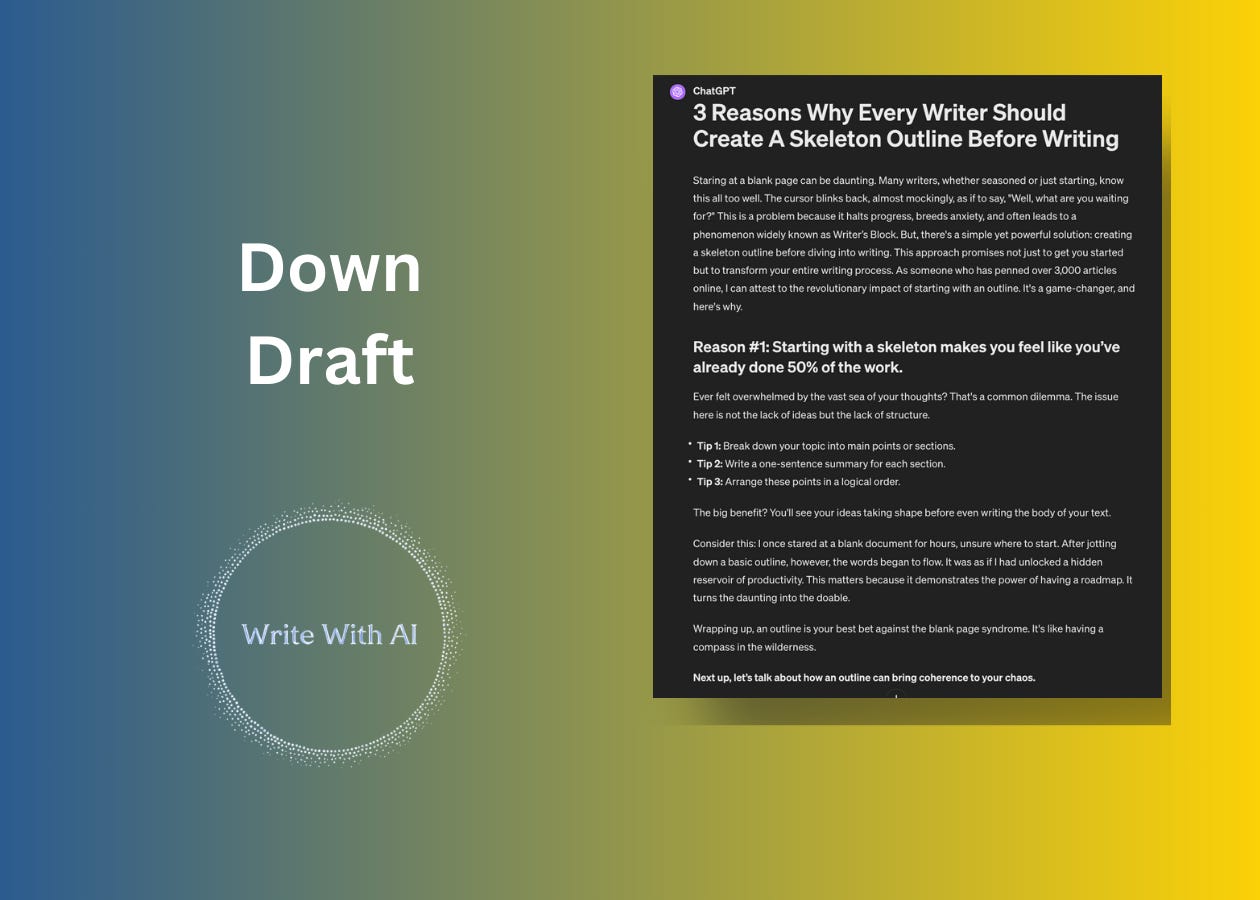 5 Steps To Effortlessly Write A First Draft