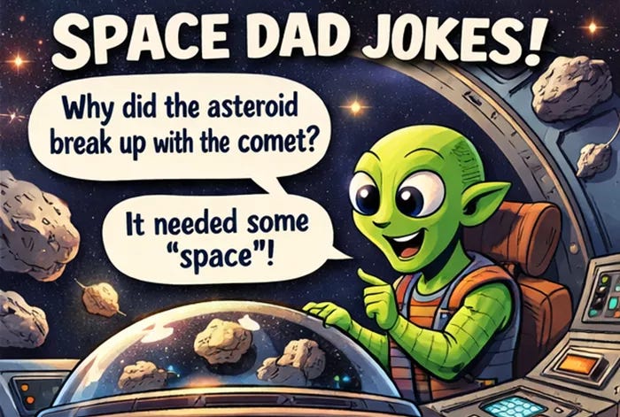 128+ Space Dad Jokes That’ll Make You Laugh Into a Supernova!