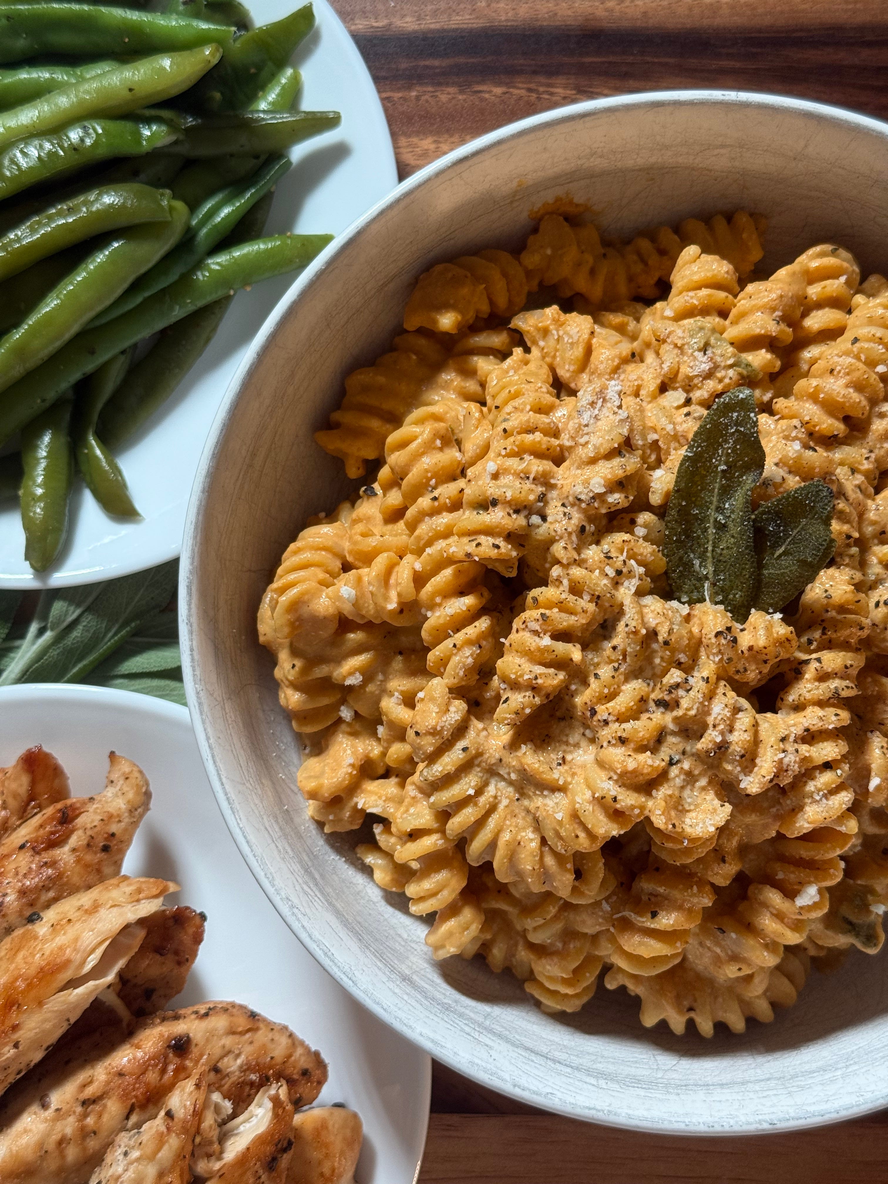 Brown Butter Sage & Pumpkin Pasta - by Ellie Teale
