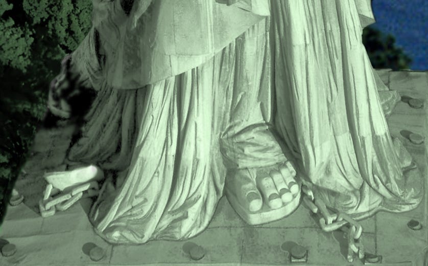 I spent two hours looking at the Statue of Liberty's feet