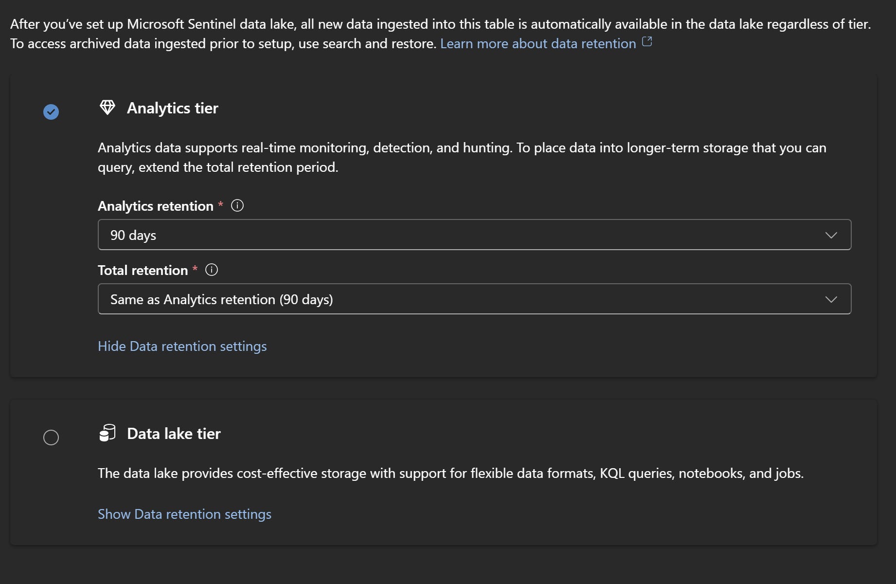 How do I actually get data into the Sentinel data lake?