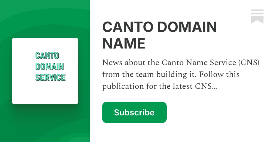 CANTO DOMAIN NAME | Substack