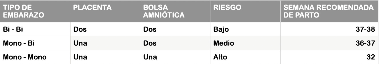 Tipos de embarazo gemelar: ¿Bi-Bi, Mono-Bi o Mono-Mono?