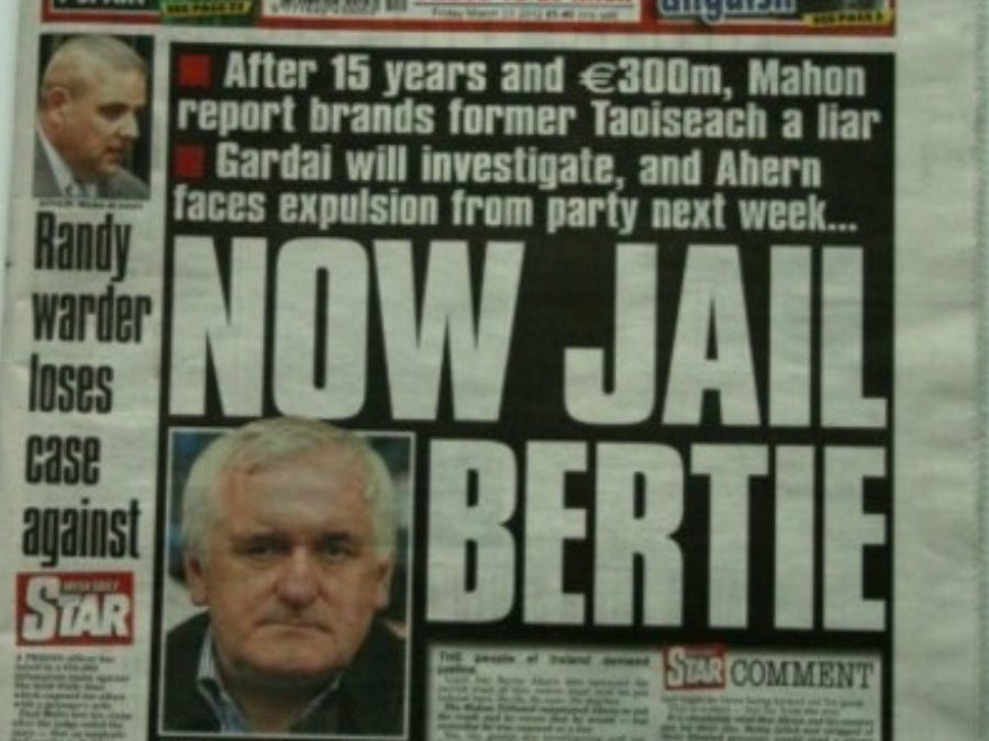 bertie ahern controversy