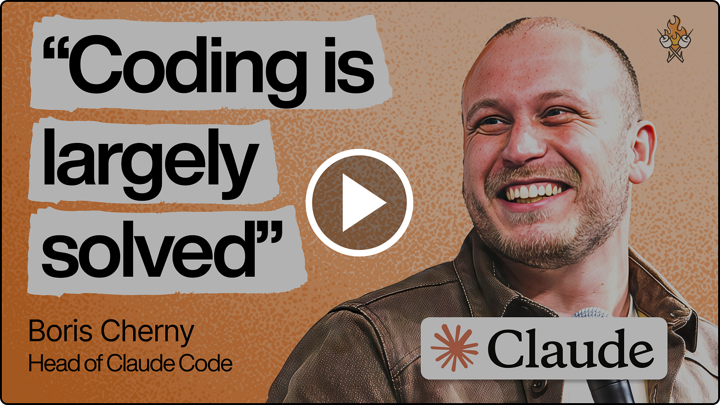 Head of Claude Code: What happens after coding is solved | Boris Cherny