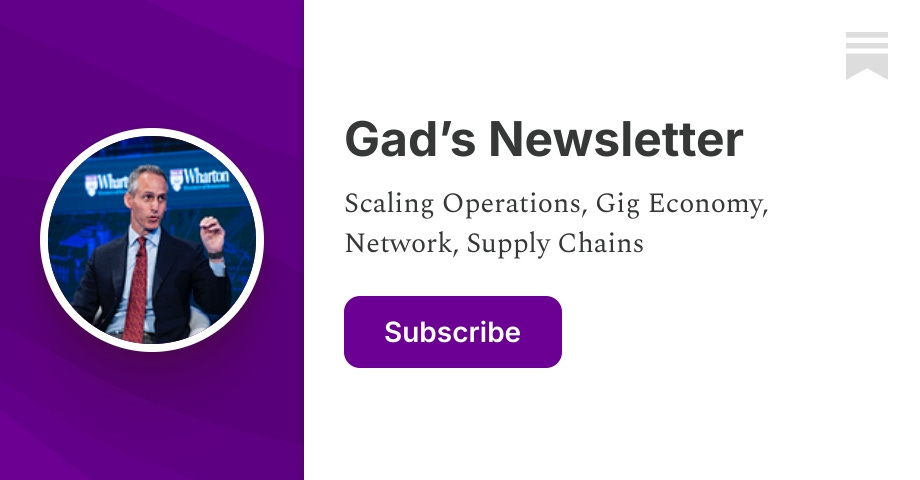 Gad’s Newsletter | Gad Allon | Substack