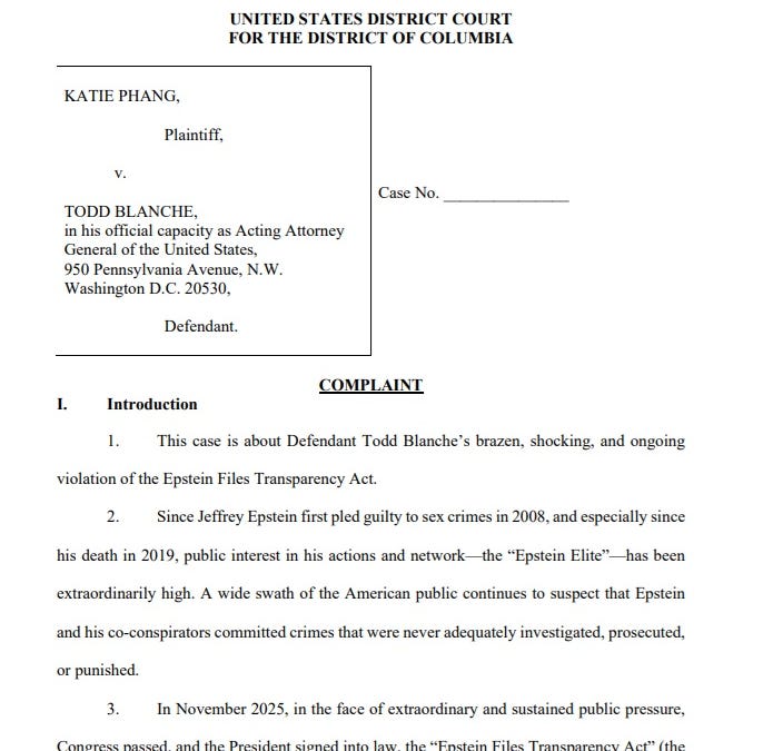 Journalist Katie Phang Files Suit Against Justice Department Over ...
