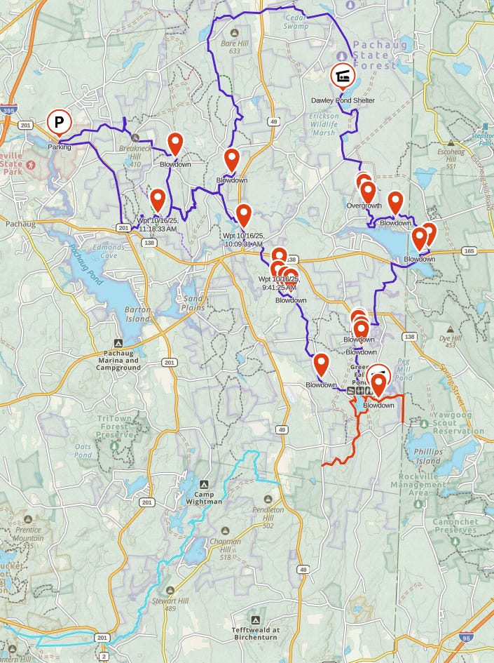 Backpacking the Pachaug, Narragansett & Nehantic trails of CT