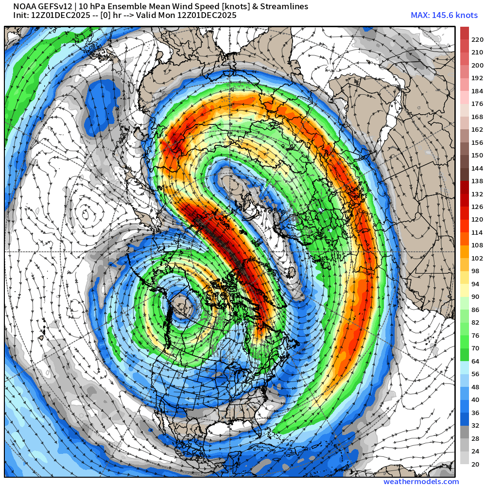 December 1, 2025 Monday Winter Weather - by Dr. Ryan Maue