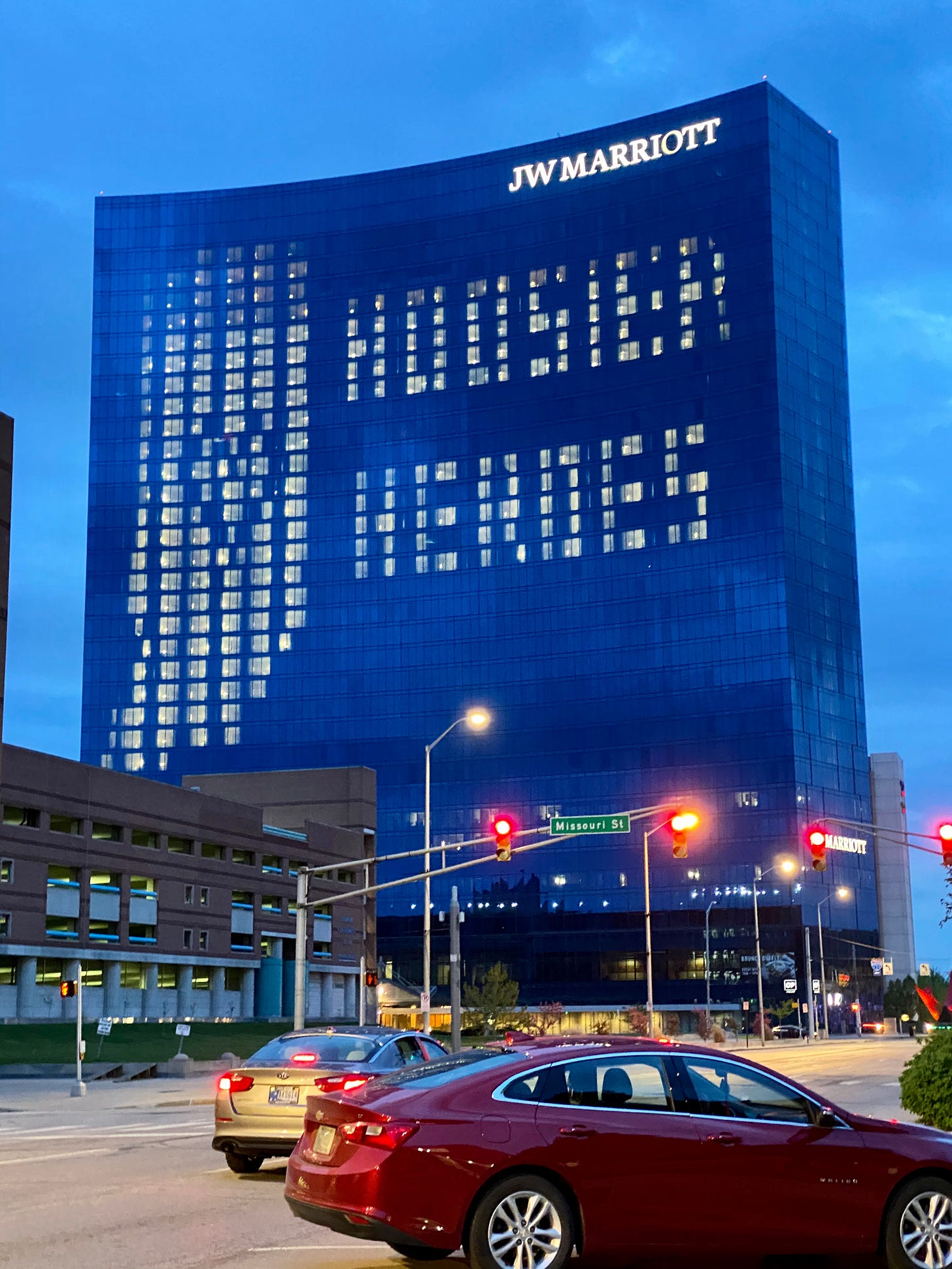 Caitlin Clark displayed on record-setting Nike banner at JW Marriott ...