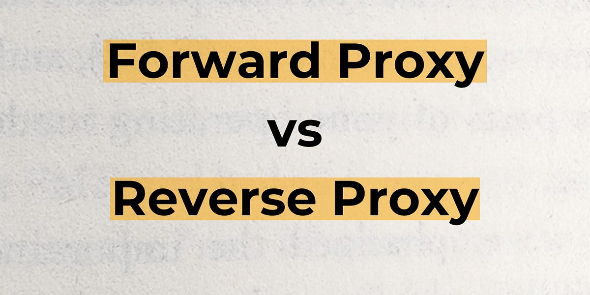 Forward Proxy vs Reverse Proxy - by Neo Kim