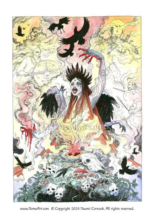 Goddess Badb ★ The Morrígan ★ Wrath invocation ★ Sacred spoken witch words