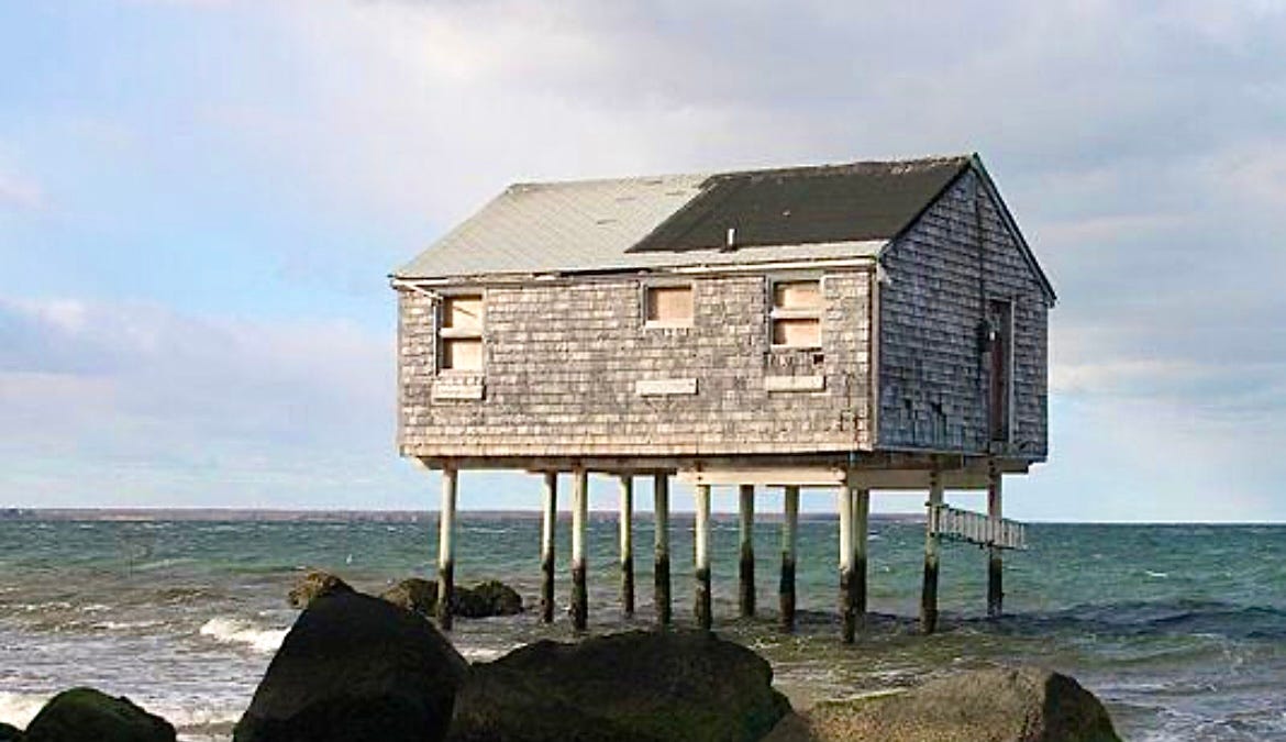 The End Of An Era: Lazy Point “Stilts” House Collapses
