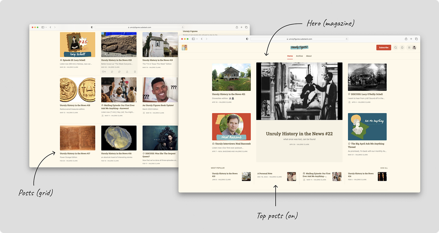New ways to customize your Substack - On Substack