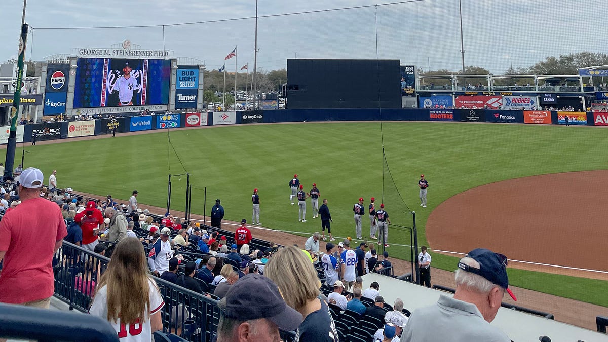 A Day at the Ballpark in Tampa: Spring Training With the Yankees