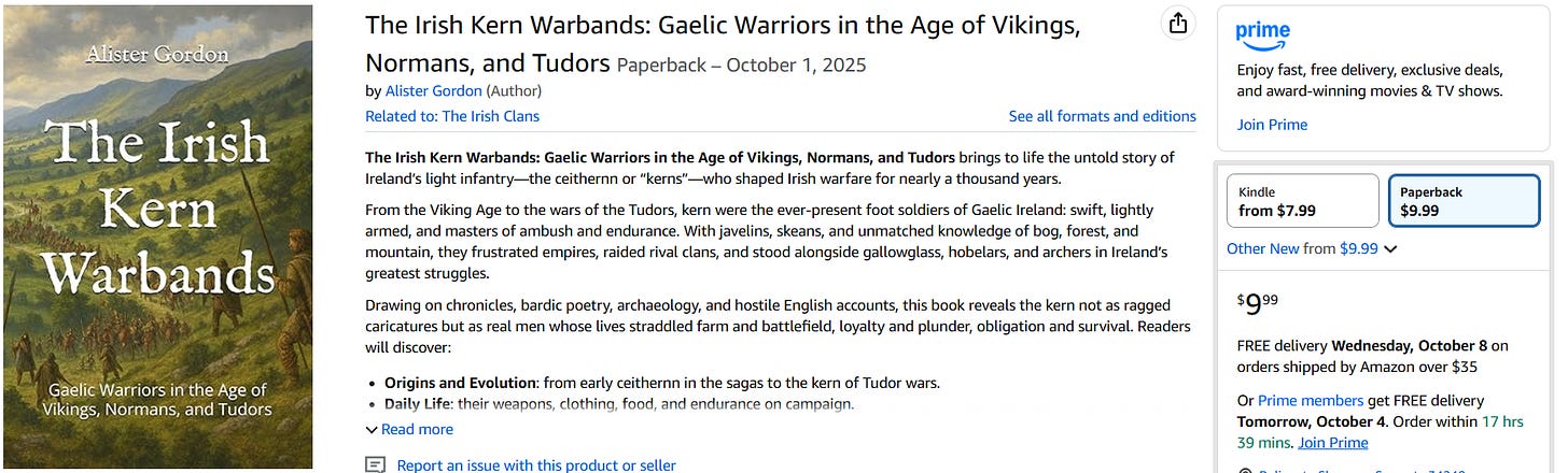 Who Were the Irish Kern Warriors? - by Bagtown Clans