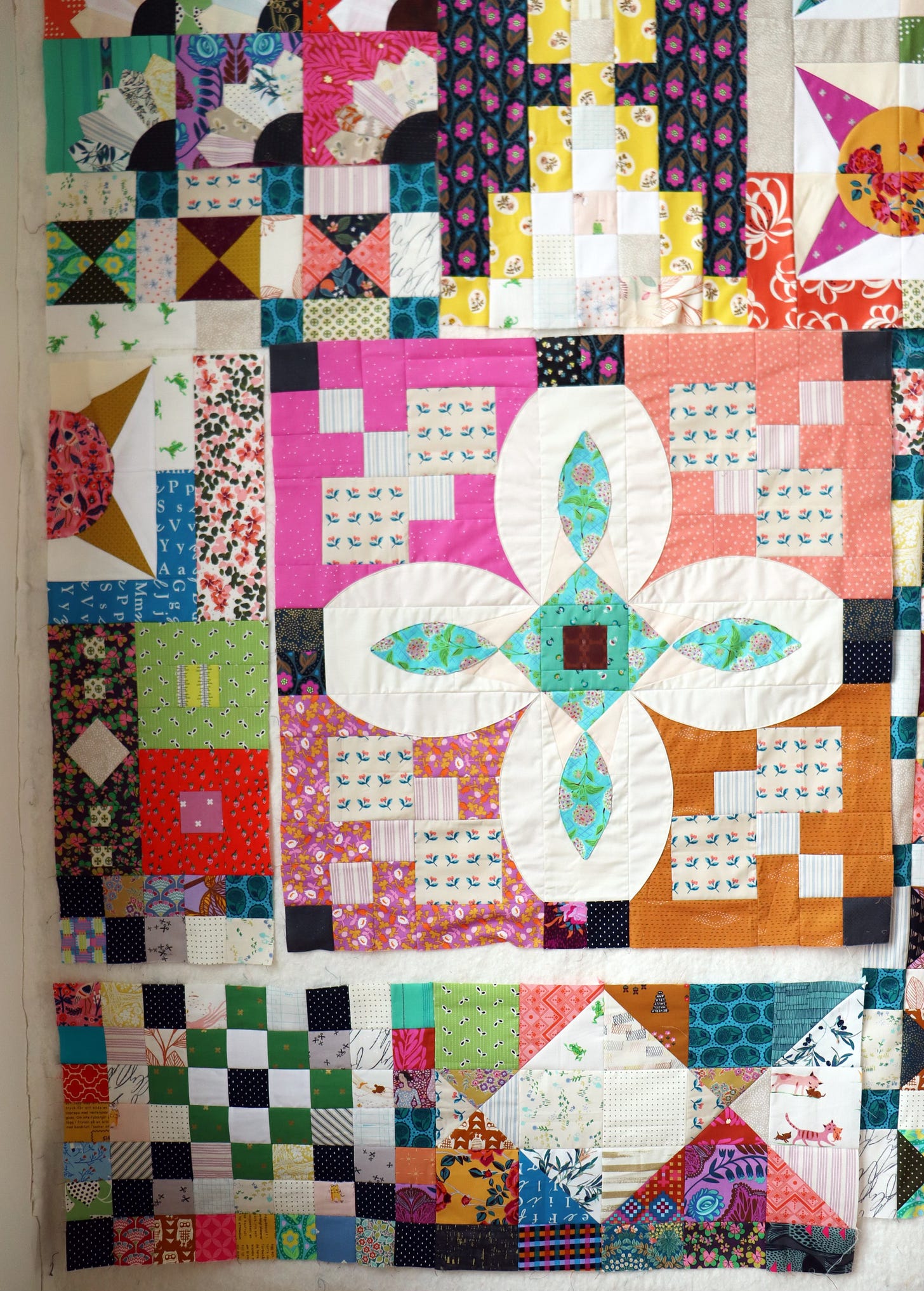 almost a quilt! - by Rachel LaBour - stitched in color