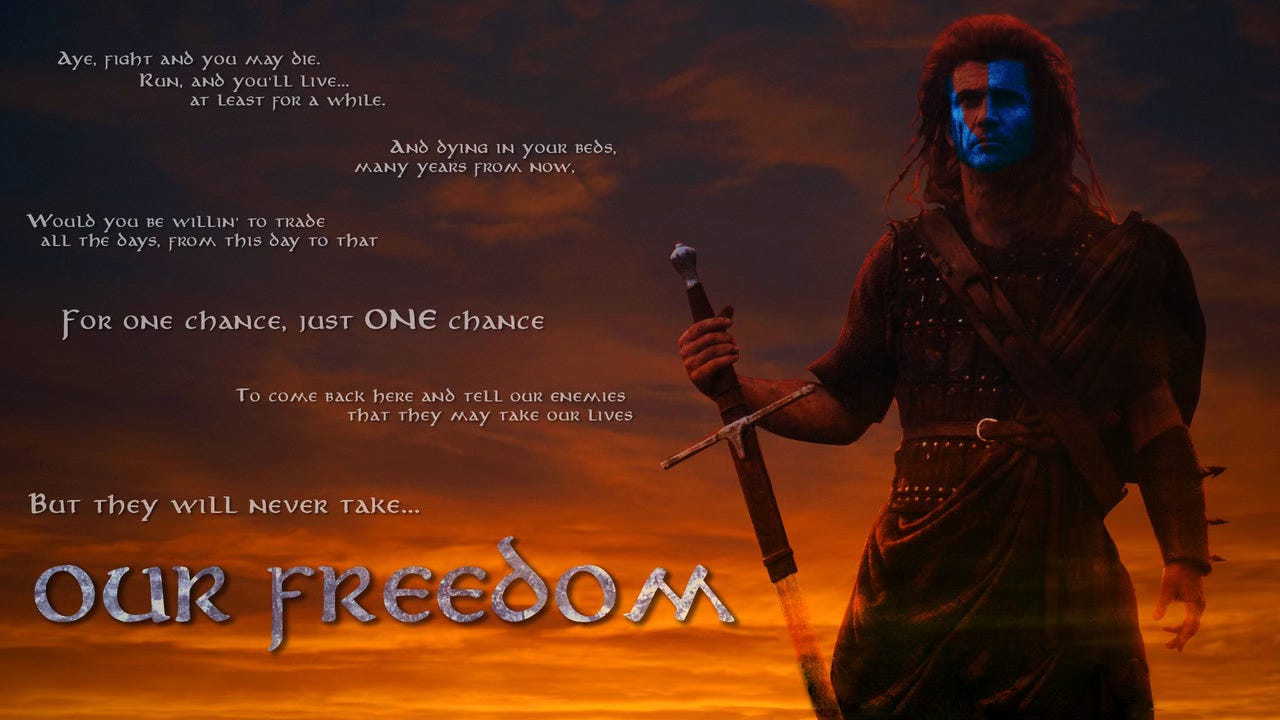 Inspiring Quotes from Braveheart (1995) - Datura