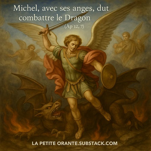 🛡️ L’archange en armure et le ciel qui s’ouvre