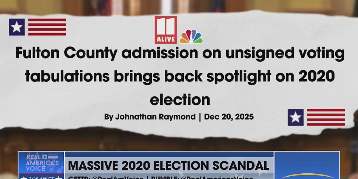 GEORGIA VOTE SCANDAL UNDER SCRUTINY - by RealAmericasVoice