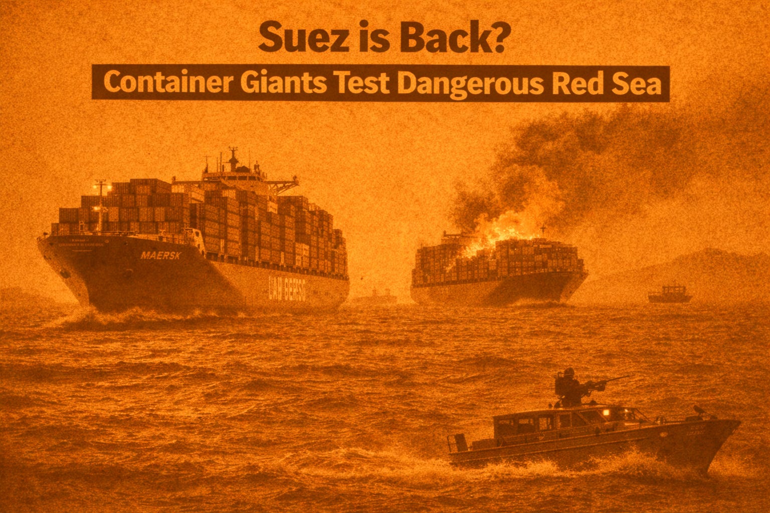 Suez is Back? Container Giants Test Dangerous Red Sea