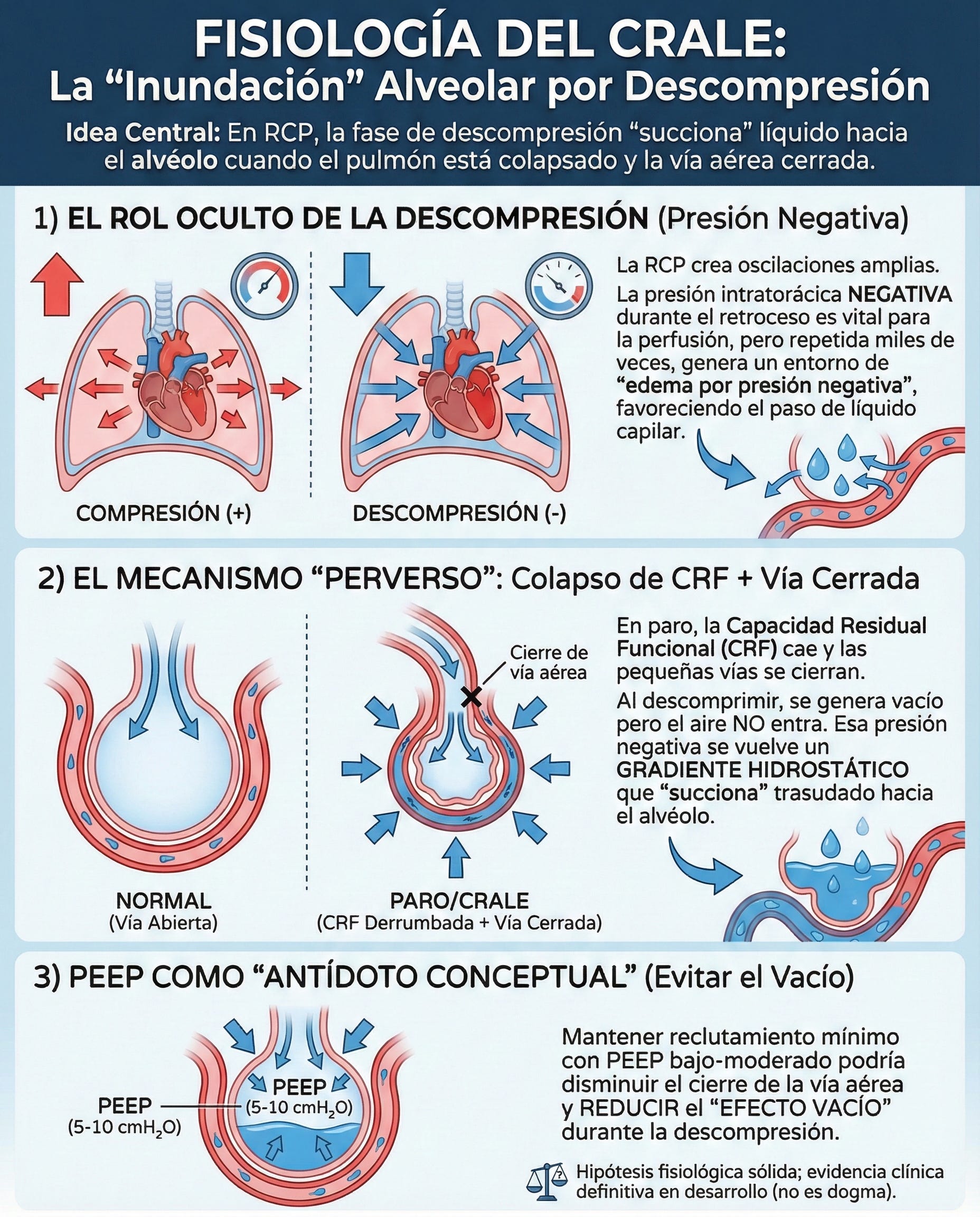 CRALE: Edema Pulmonar por RCP en Quirófano