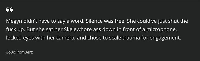 JoJoFromJerz (@jojofromjerz): "Megyn Kelly can fuck all the way off."