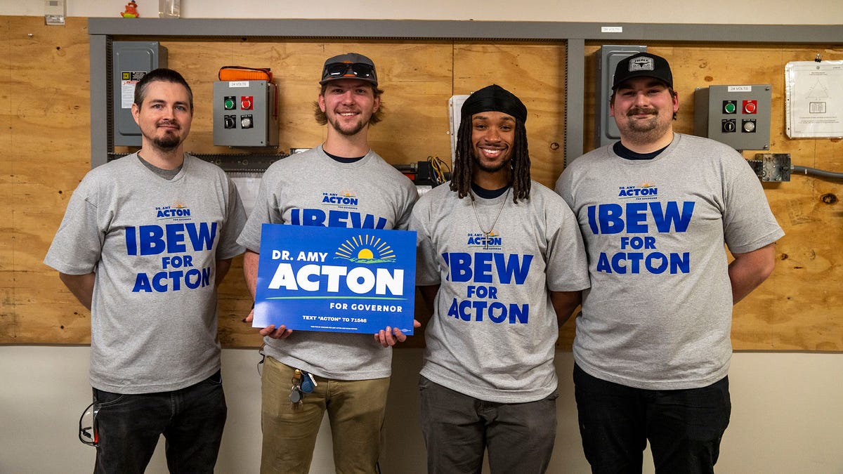 NEW: Amy Endorsed by the IBEW! - by Dr. Amy Acton