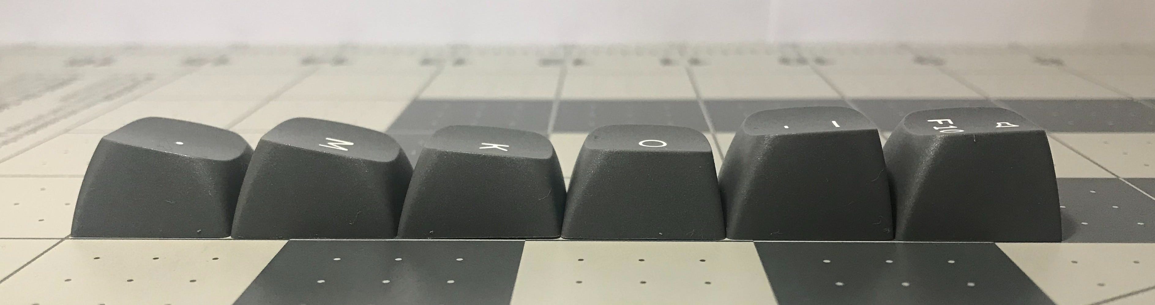 All the keycap profiles compared* - by Pacific Debates