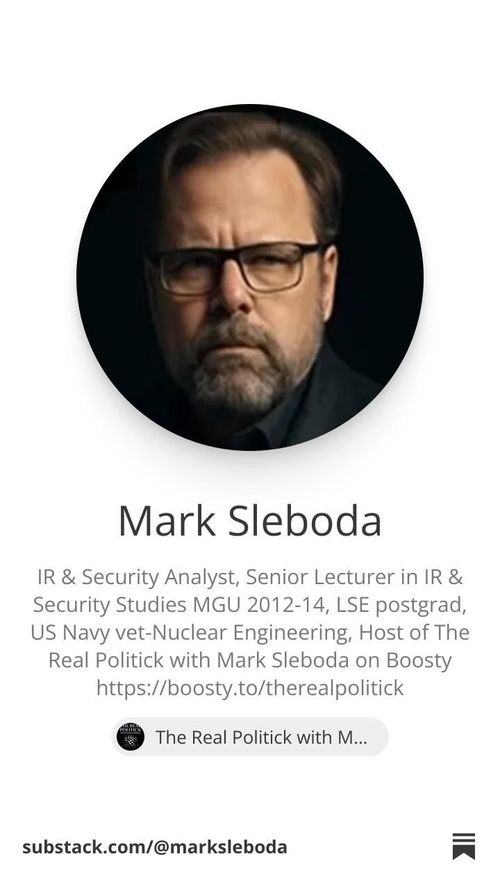 Mark Sleboda | Substack