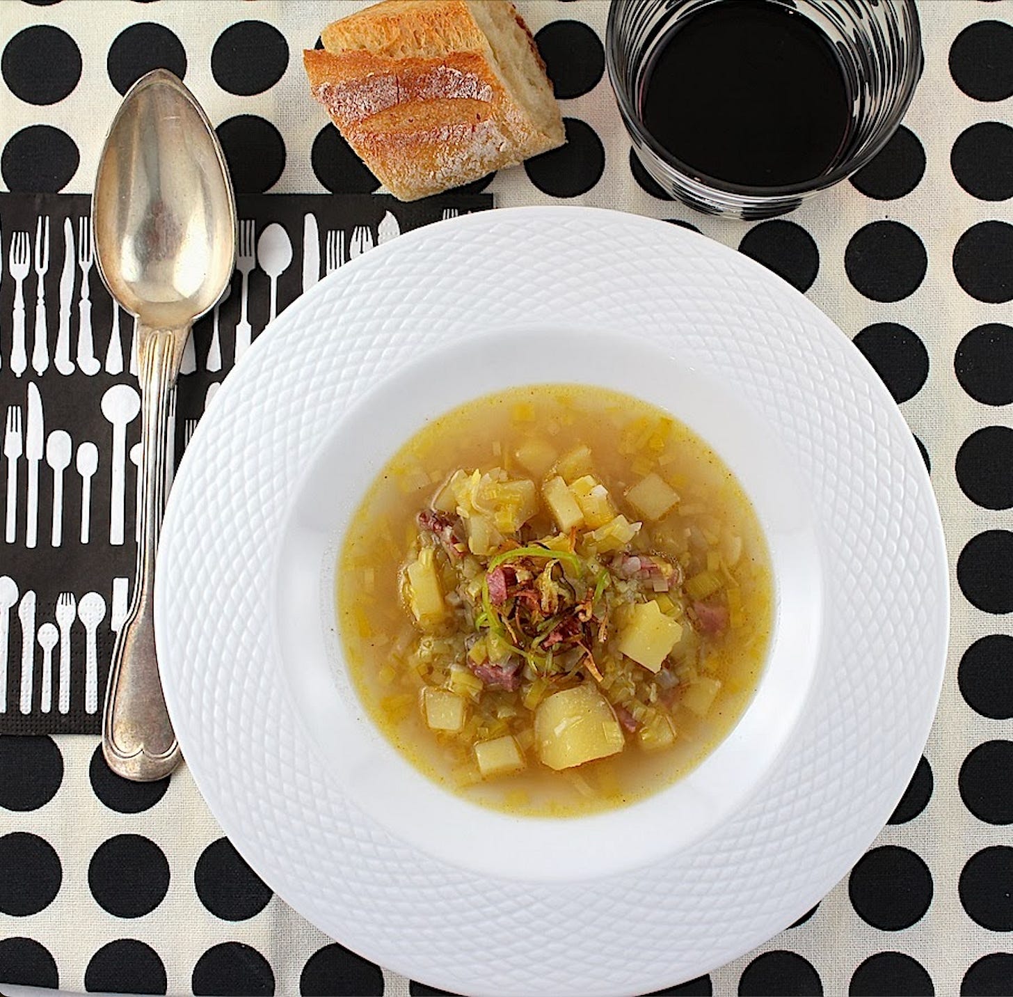 Leek and Potato Soup - Life's a Feast by Jamie Schler