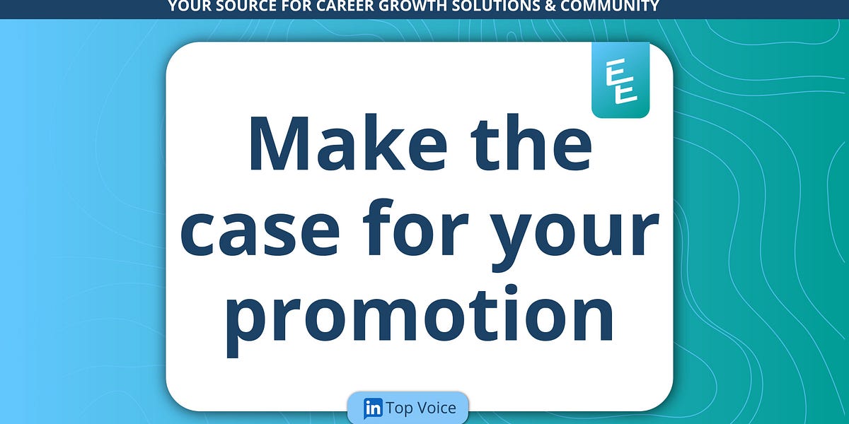 Make the case for your promotion