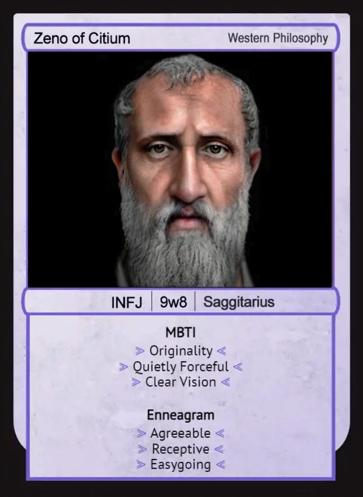 Profiling Famous INFJs: Zeno of Citium - marwar