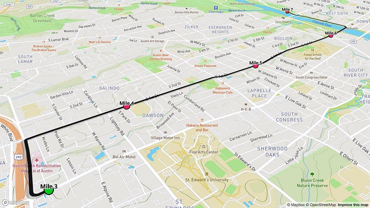 The 2025 Austin Marathon Half Marathon Course Guide