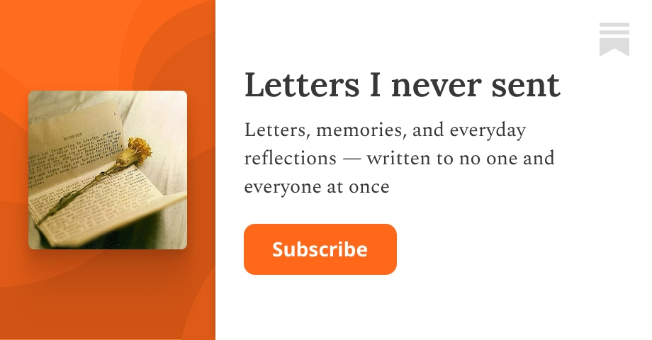 Archive - Letters I never sent