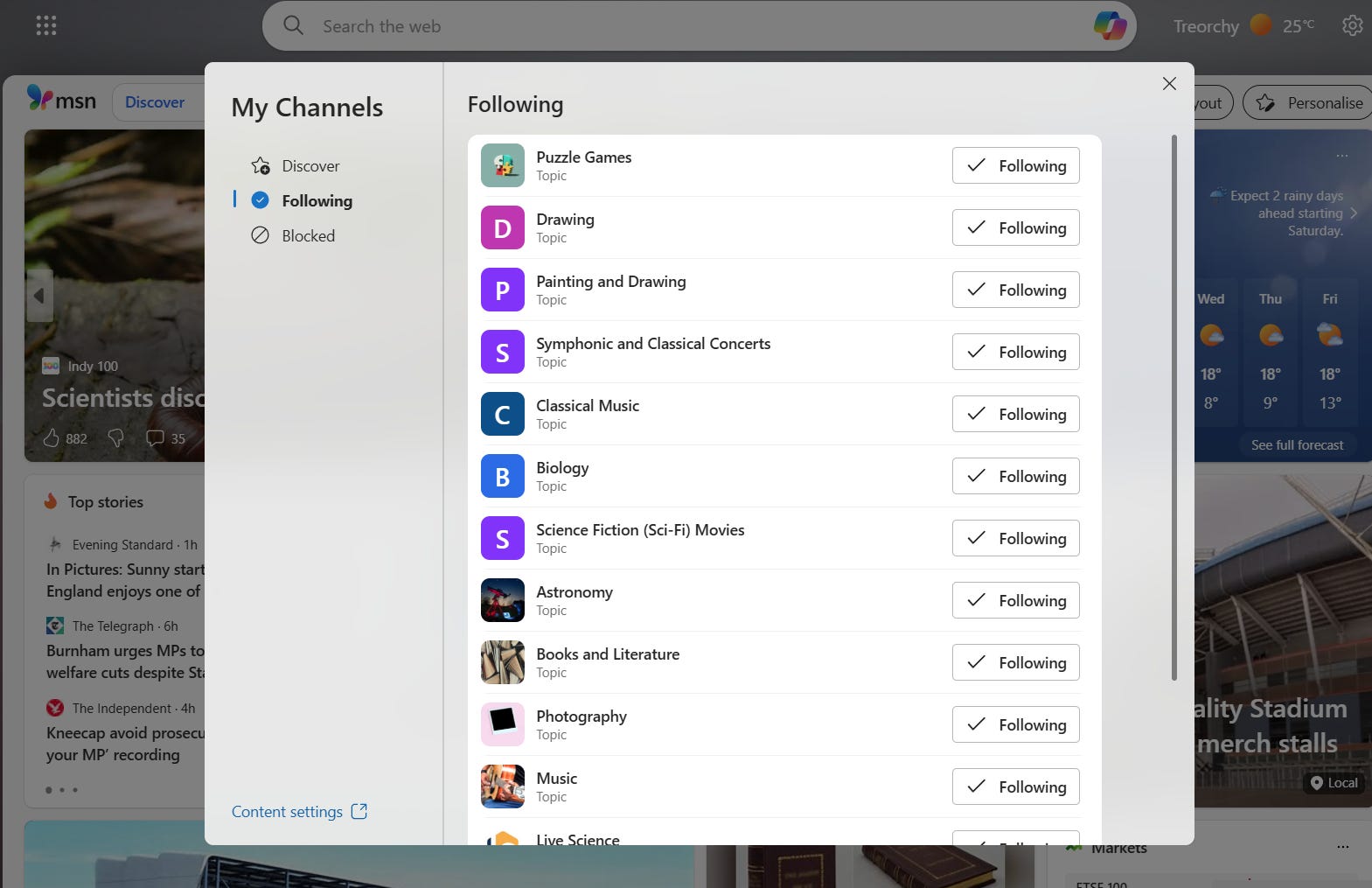 How to switch off the Microsoft Start news feed on every new tab on a ...