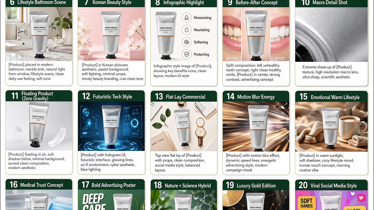 20 Product Prompts you can try today. - by Sifu Yik Chan