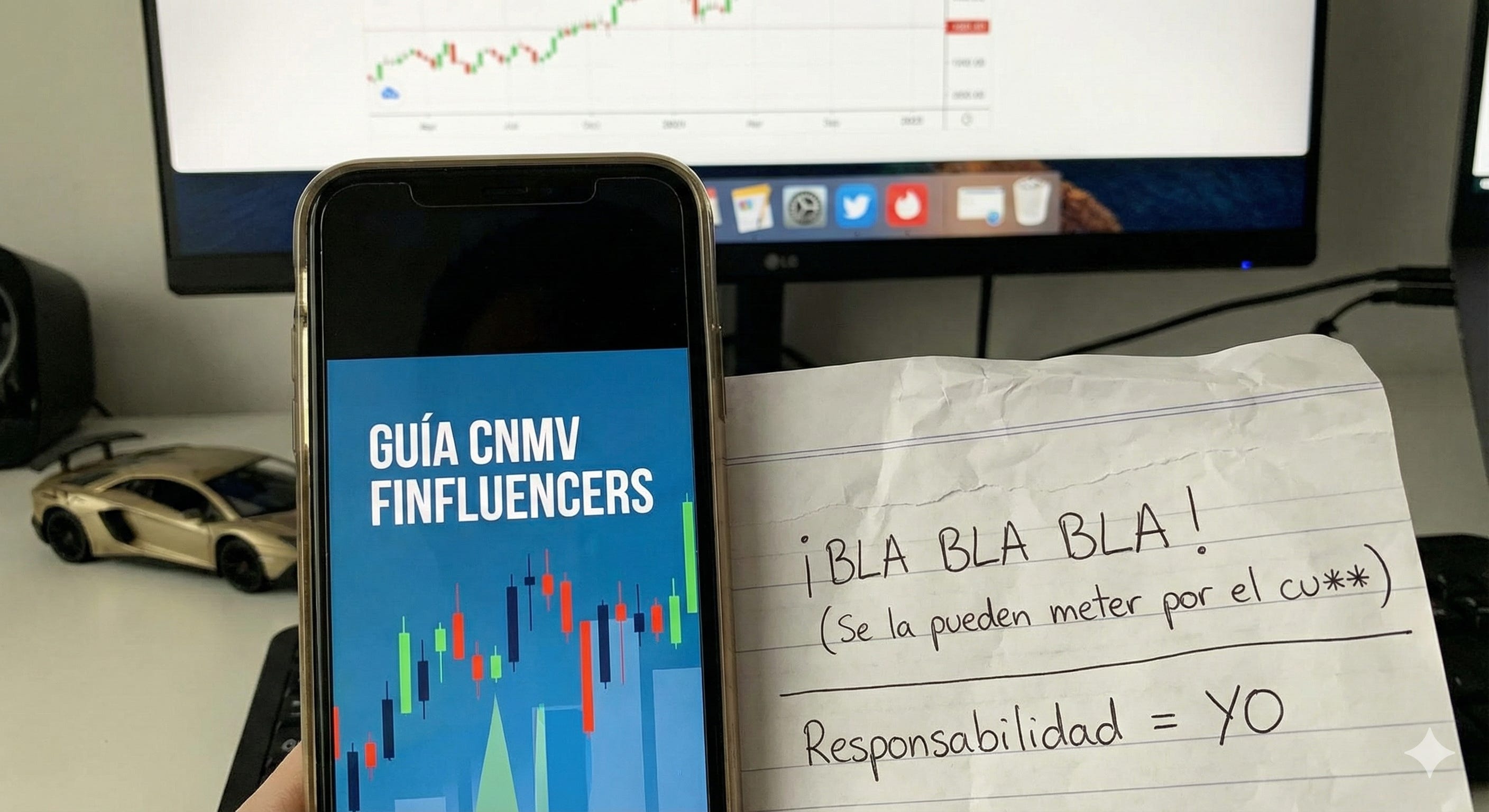CNMV y Finfluencers: Se pueden meter su guía por el culo (pero léela).