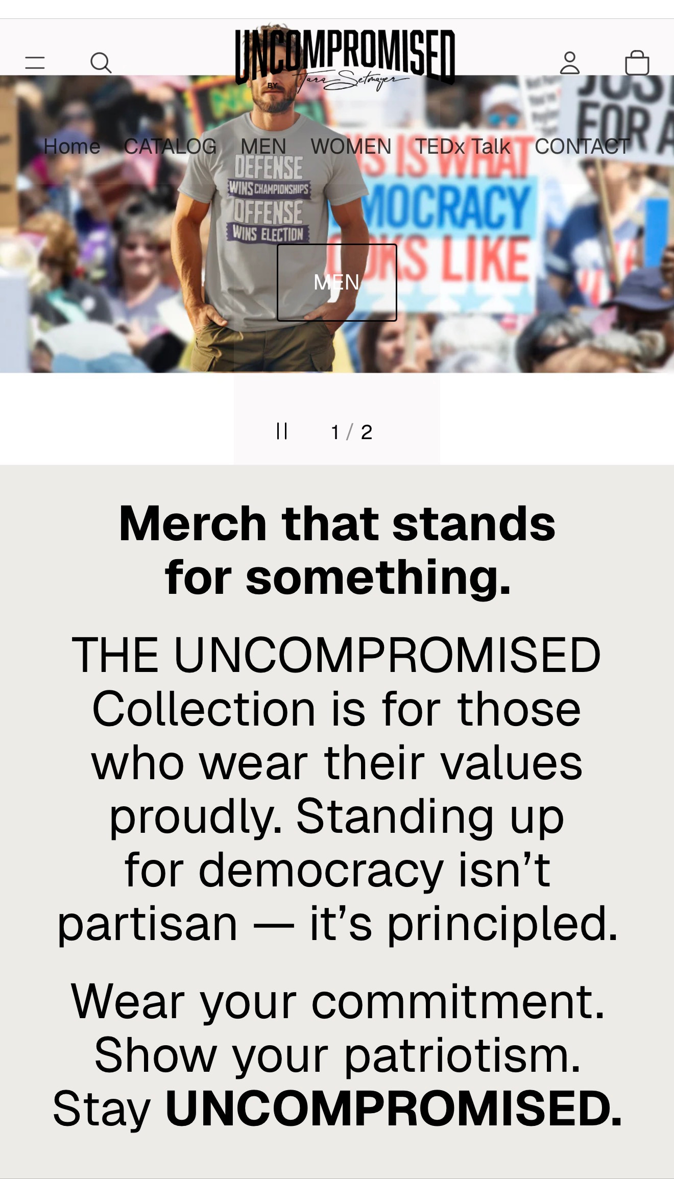 It's HERE! The Uncompromised Collection Merch Debut